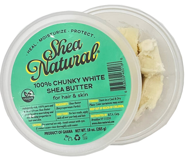 Shea Natural Chunky White Shea Butter 10oz wholesale | Back2Africa